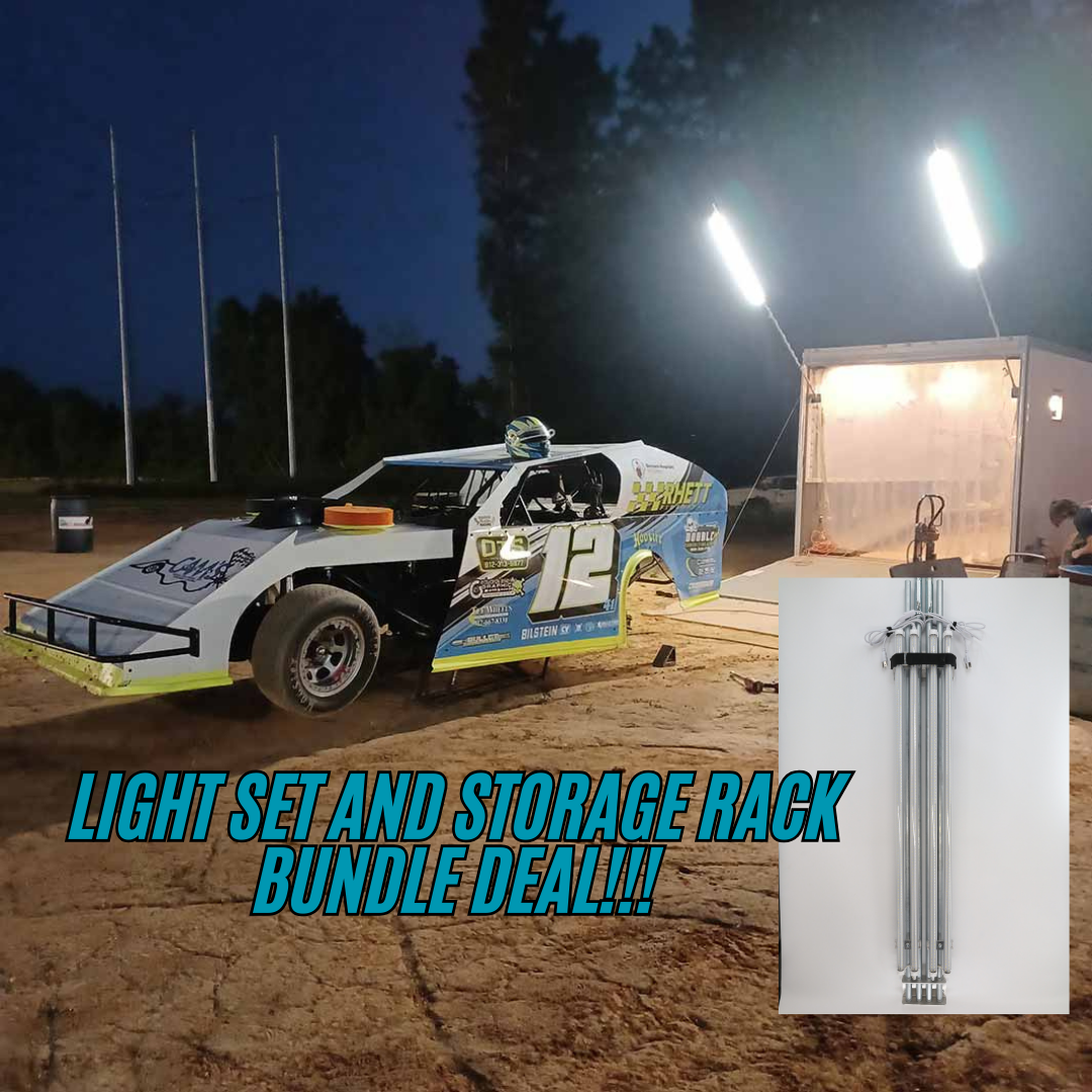 Pit Light and Storage Rack Bundle - 10 Foot Dual Set – Pit Viper Lights